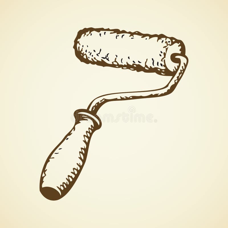 Rol Vector tekening vector illustratie. Illustration of decor - 68443709