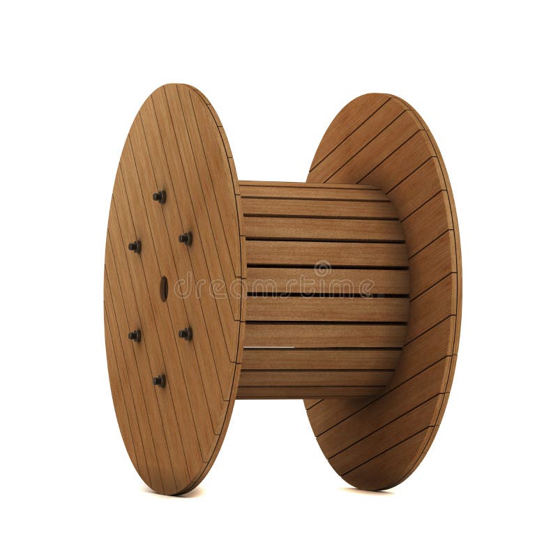 Spoel voor elektrokabel stock illustratie. Illustration of spoel - 10382272