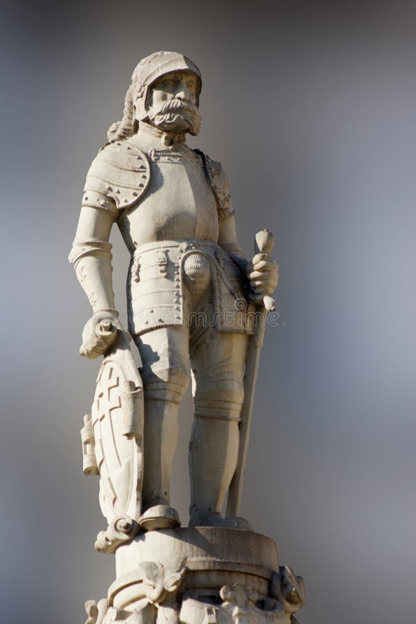 Roland - Knight from Fountain in Bratislava Stock Image - Image of ...