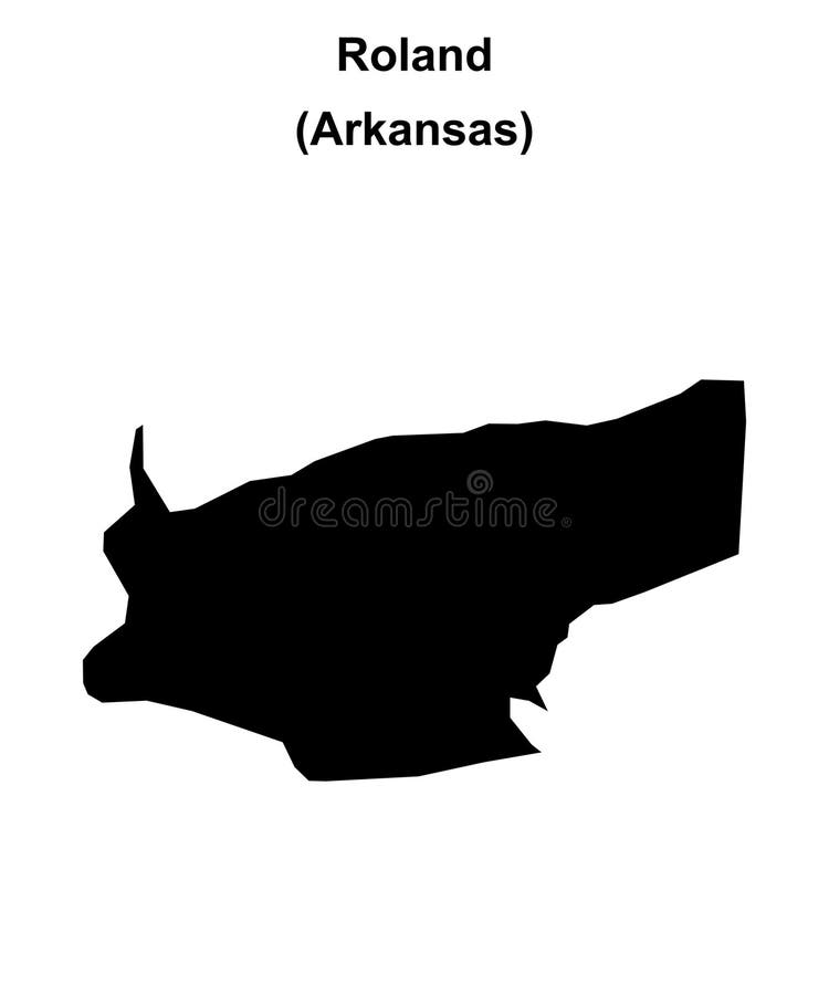 Roland outline map stock vector. Illustration of icon - 385908150