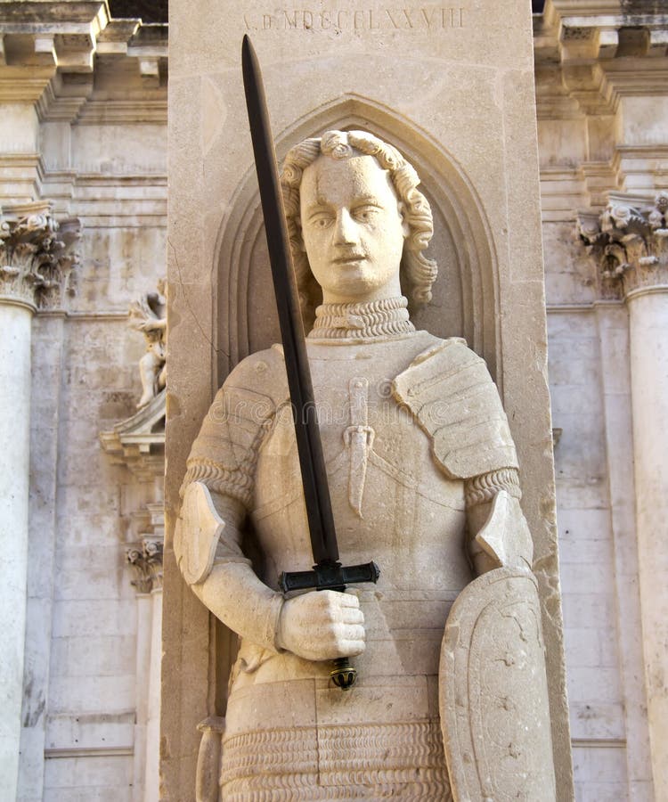 Roland Statue stock image. Image of dubrovnik, church - 47937267