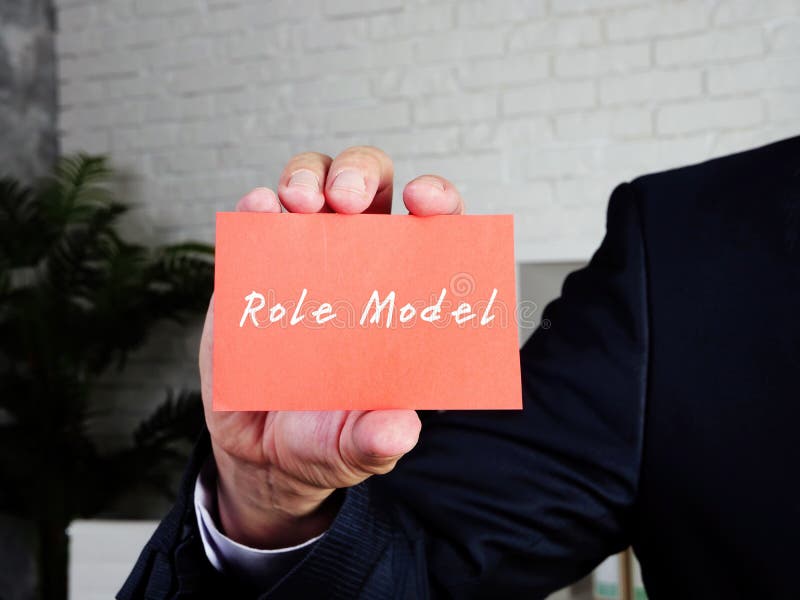 Role Model a Phrase on the Piece of Paper Stock Photo - Image of piece ...
