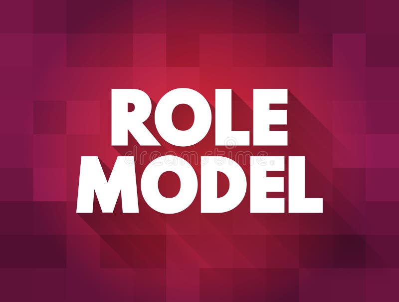 Role Model Text Quote, Concept Background Stock Illustration ...