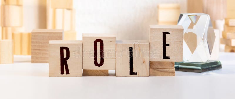 ROLE Word Made with Building Blocks Isolated on White Stock Image ...