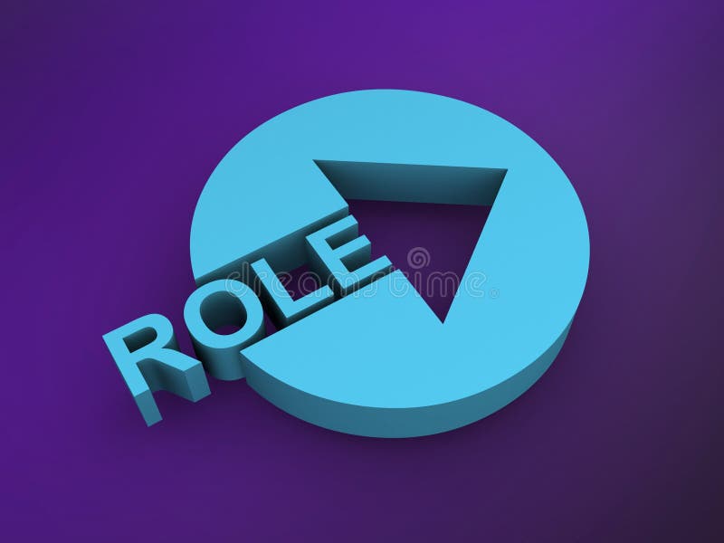Role word on purple stock illustration. Illustration of screenshot ...