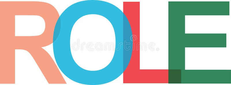 Role word on white stock illustration. Illustration of role - 307557139