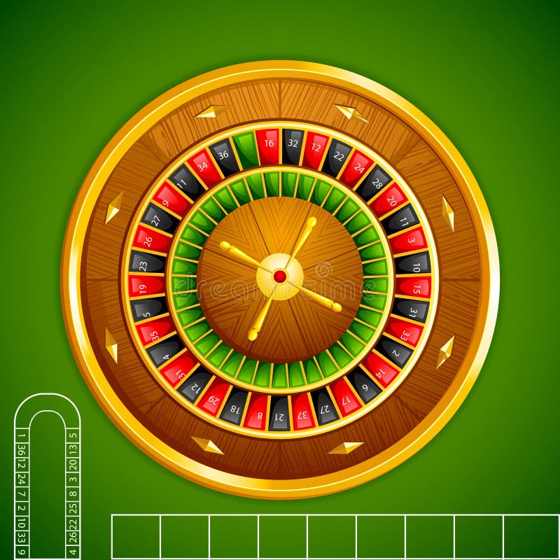 Roleta ilustração do vetor. Ilustração de tabela, jogo - 28877081