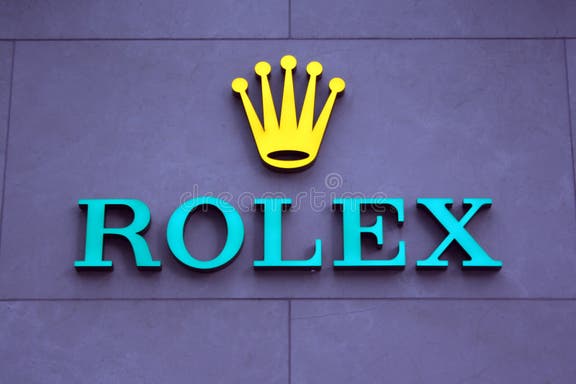 Rolex Signage Seen on the Wall in Downtown Editorial Stock Image ...
