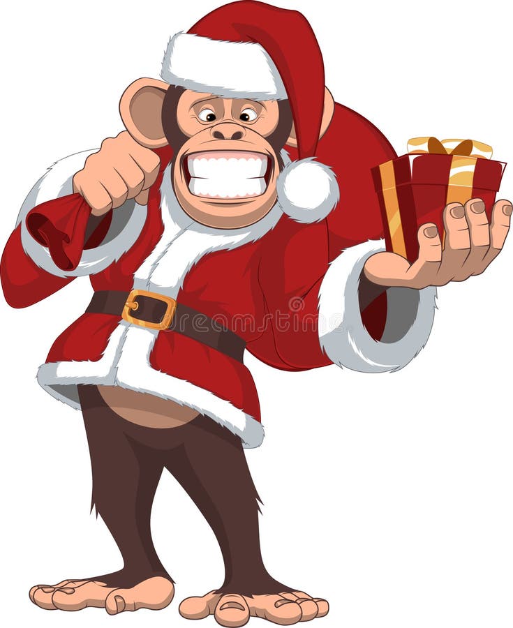 Rolig apa vektor illustrationer. Illustration av roligt - 59261855