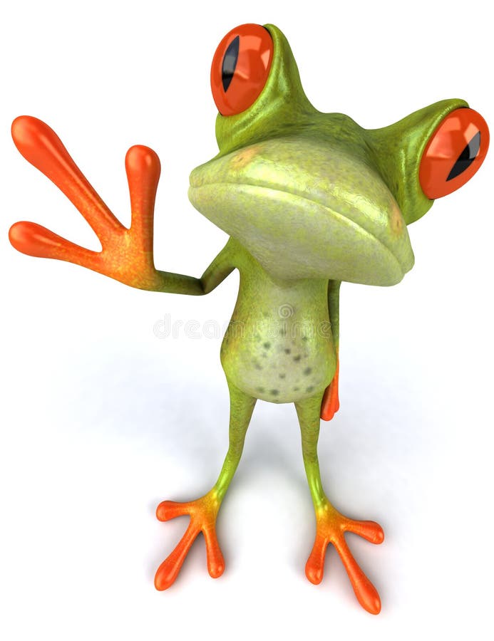 Rolig groda stock illustrationer. Illustration av klibbigt - 5821777