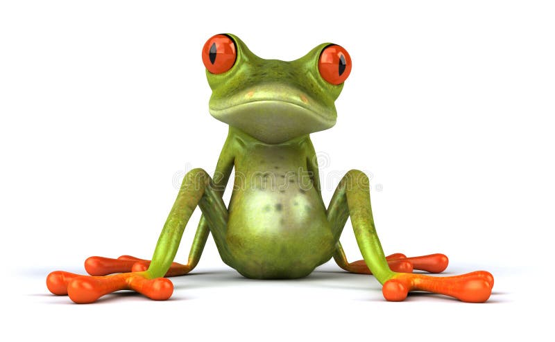 Rolig groda stock illustrationer. Illustration av klibbigt - 5821777