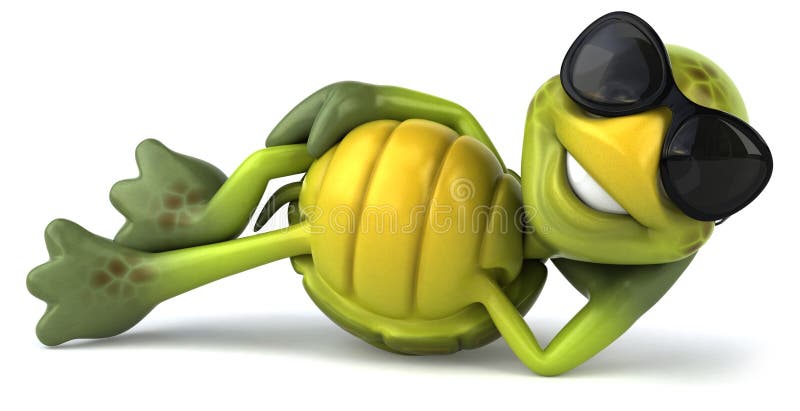 Rolig sköldpadda stock illustrationer. Illustration av stillhet - 22453067