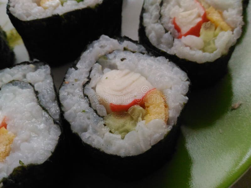 Roll stock photo. Image of cuisine, rice, handmade, hand - 94024298