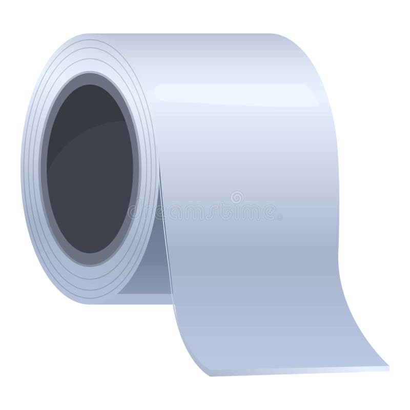 Roll of Aluminum Foil Isolated on White Background Stock Vector ...