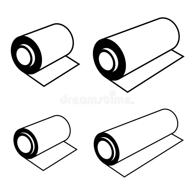 Roll of Any Foil Black Symbols Stock Vector - Illustration of ...