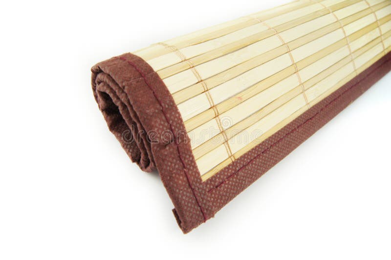 Roll of bamboo mat stock image. Image of interior, matting - 22497057