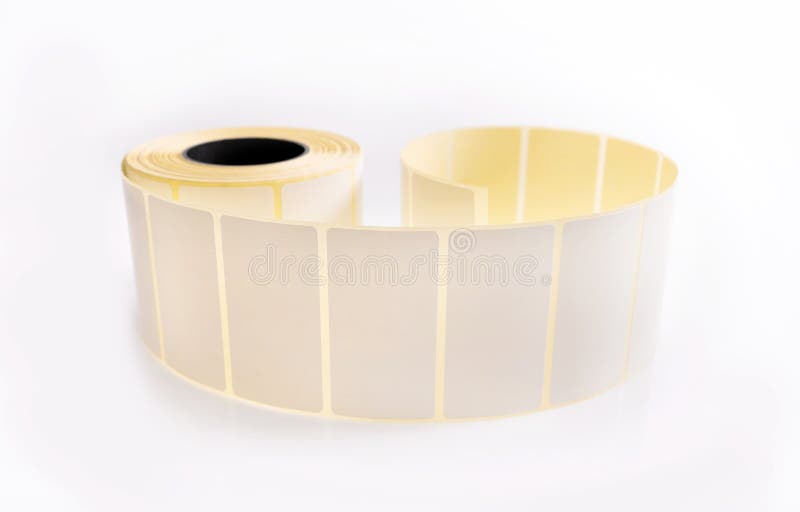 Roll with barcode stickers stock photo. Image of note - 339468806
