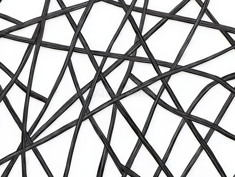 Coiled White Background Roll Black Electrical Cable Wire Stock Photos ...