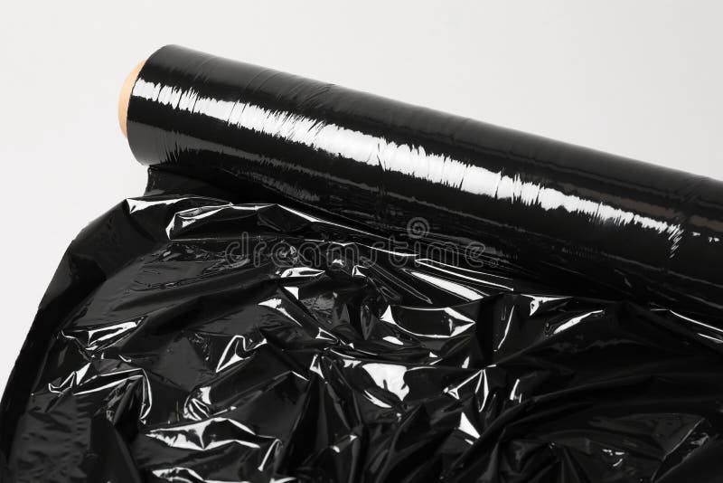 Set with Black Stretch Wraps on White Background. Banner Design Stock ...