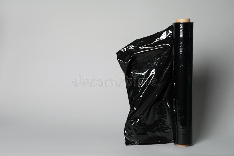 Black stretch film stock image. Image of background, protection - 84938757