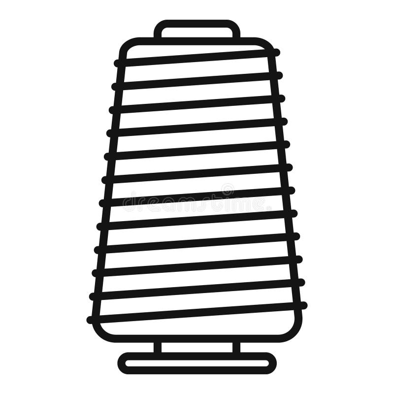 Roll Bobine Icon Outline Vector. Cotton Thread Stock Vector ...