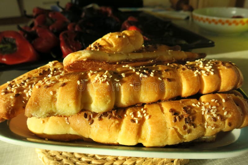 Roll stock photo. Image of water, linen, flour, eggs - 55650774