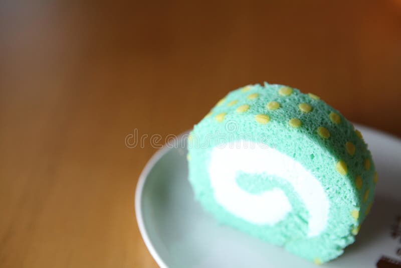 Fancy Roll cake stock photo. Image of baked, fancy, cream - 141561112