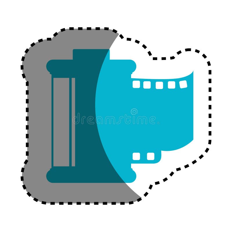 Roll Camera and Action stock vector. Illustration of footage - 29519524