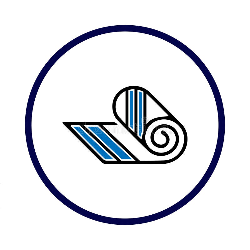 Roll. Carpet, Carpet Roll Icon Stock Vector - Illustration of tape ...