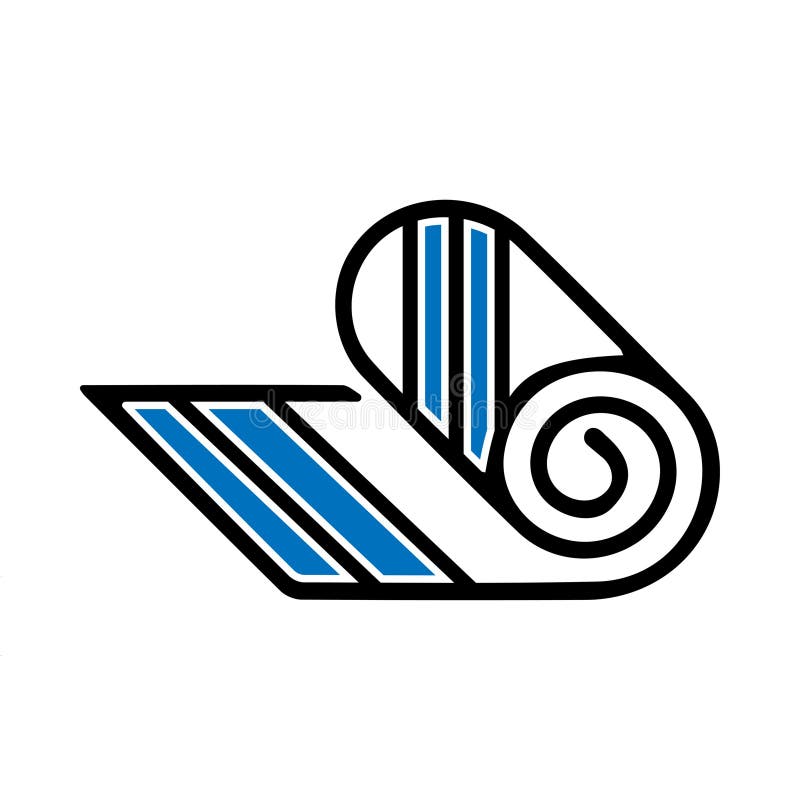 Roll. Carpet, Carpet Roll Icon Stock Vector - Illustration of spiral ...