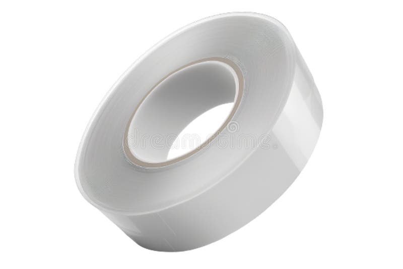 Roll of Clear Transparent Sticky Tape Isolated on White AI Generated ...