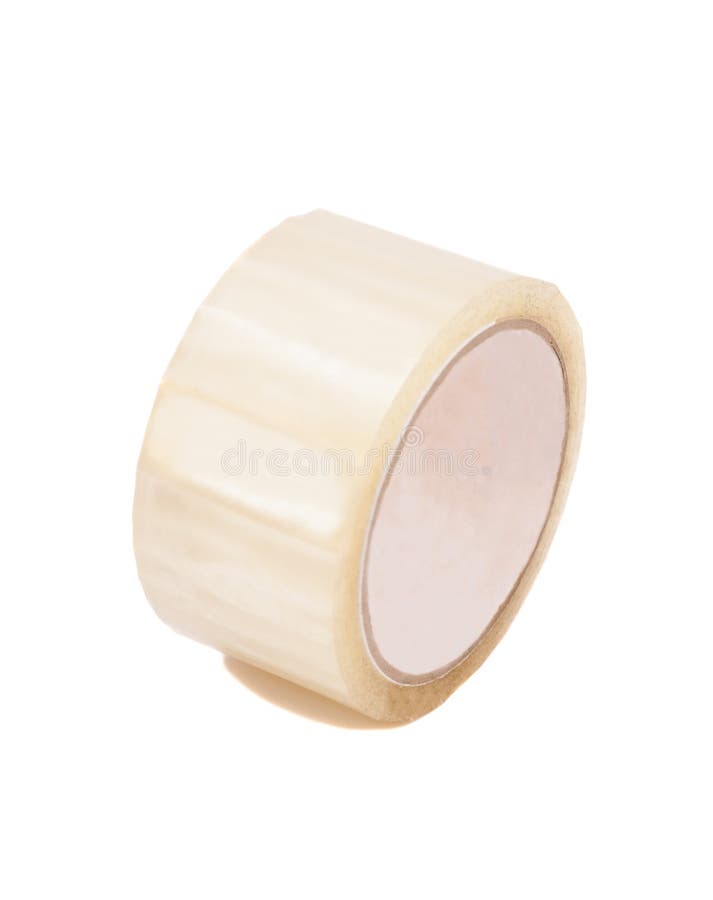 Roll of Clear Transparent Sticky Tape Stock Photo - Image of path ...