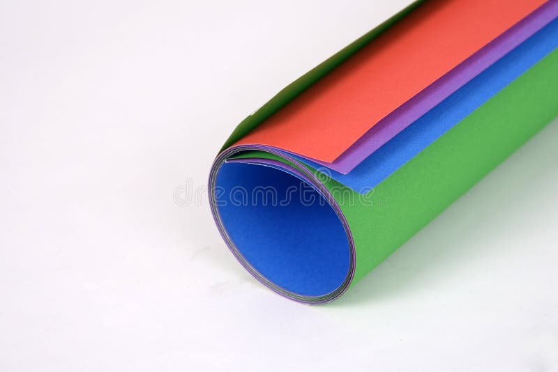Roll of color paper stock image. Image of backdrop, create - 50818961