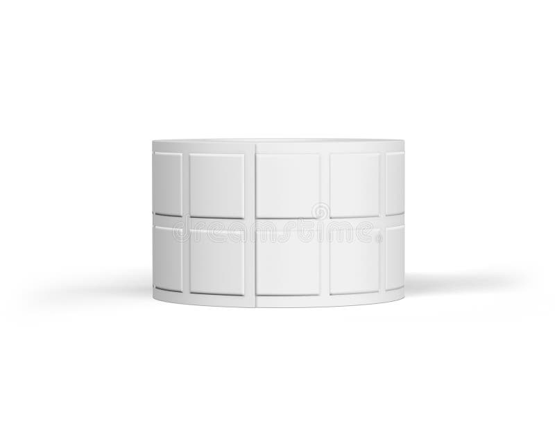 Roll of Colorful Square Stickers for Office and Crafts Stock ...