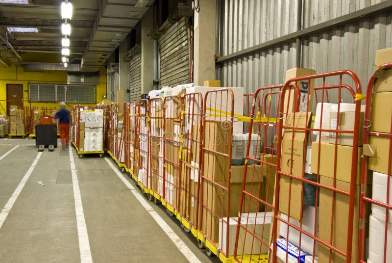 Roll Container stock image. Image of boxes, stack, laborer - 6965709