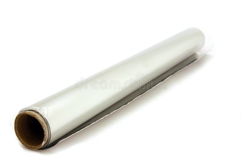 Roll of cooking foil stock image. Image of foil, aluminium - 1685285
