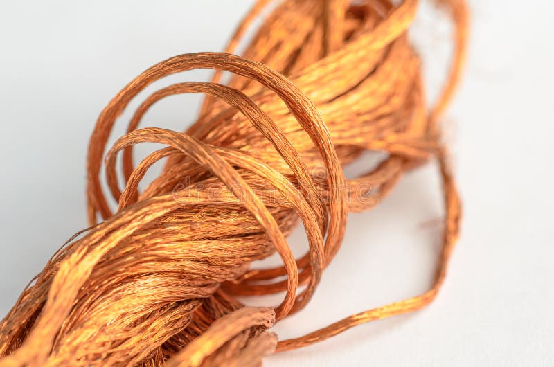 Roll of Copper Electrical Wire Isolated Stock Image - Image of ...