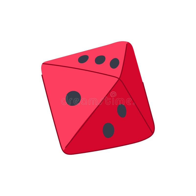 Roll Dice Cartoon Vector Illustration Stock Vector - Illustration of ...