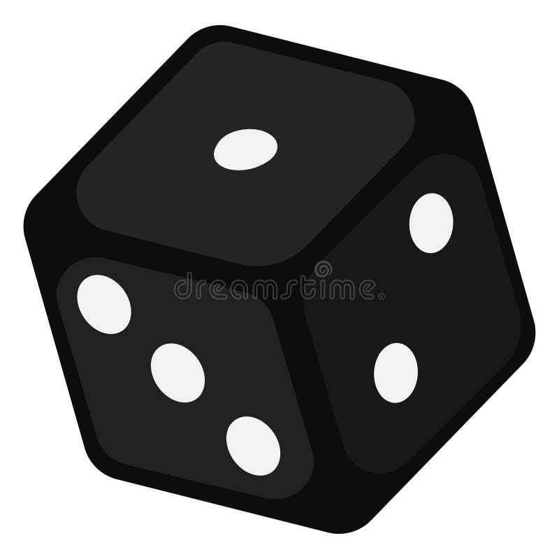 Black Dice Vector - Dungeons and Dragons Dice Stock Illustration ...
