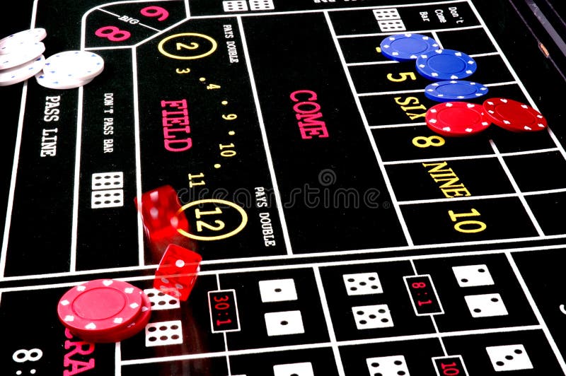 Craps table stock image. Image of gambling, craps, casino - 1142237
