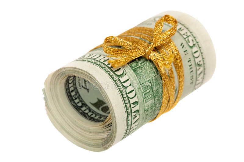 Roll of 100 dollar bills stock image. Image of notes - 29903839