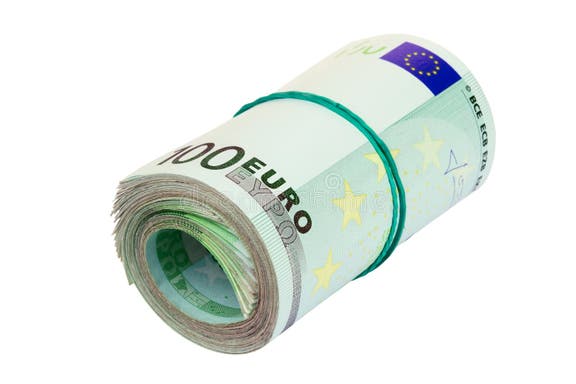 Roll of euro stock photo. Image of financial, close, commerce - 16082030