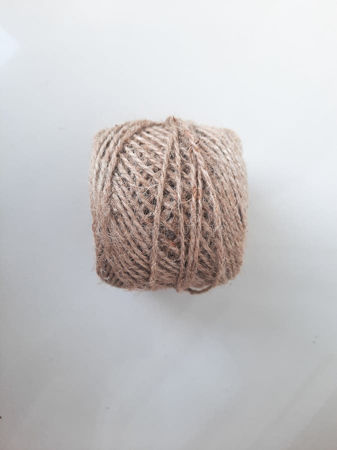 A roll of flax rope stock image. Image of flax, wool - 225814965