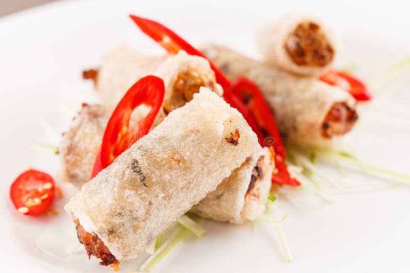 Roll food wrappers stock photo. Image of vegetable, stuffed - 34619332