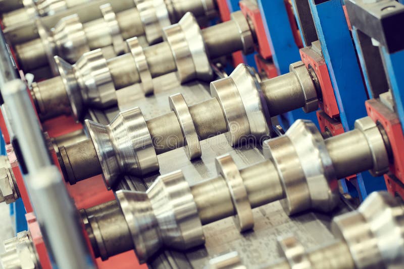 Roll Forming Machine. Profile Machine from Metal Sheet Stock Image ...