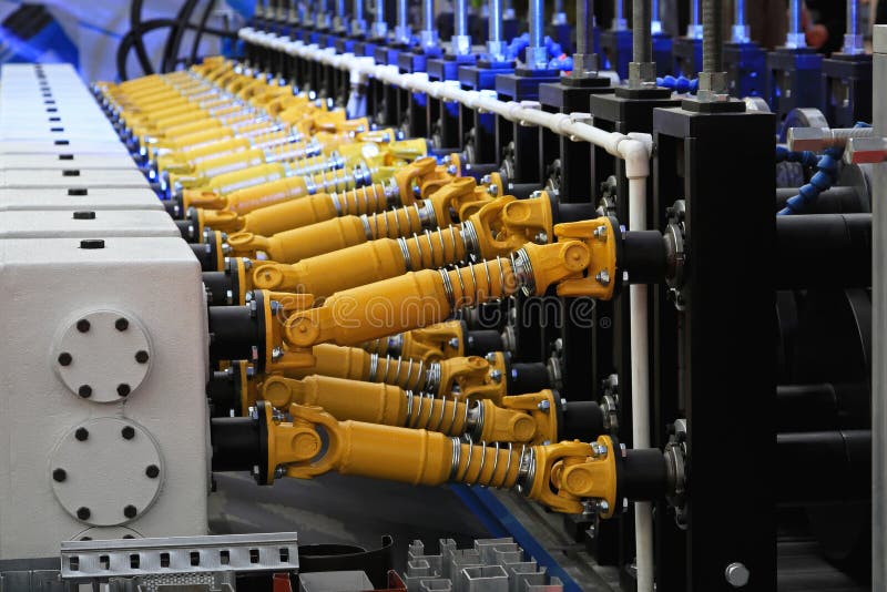 Roll forming steel stock image. Image of metal, factory - 30069479