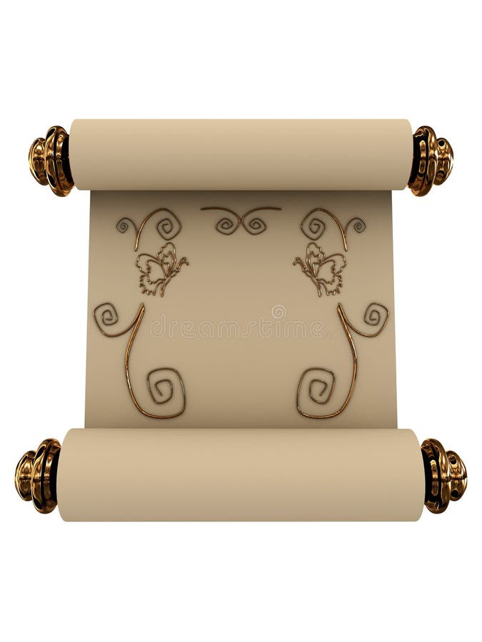 Roll with frame stock illustration. Illustration of antique - 12280949