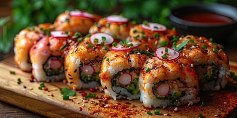 Roll with a Fried Chicken, in Which Ingredients and Aromatic Spices Fly ...