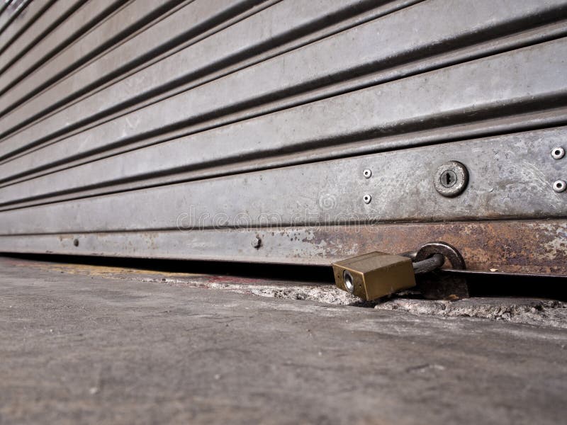 Roll Up Garage Door Gates, Texture Illustration Stock Image - Image of ...