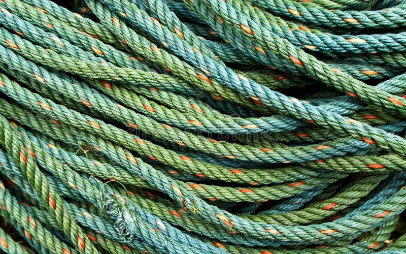 Roll of green nylon rope stock photo. Image of circle - 76015258